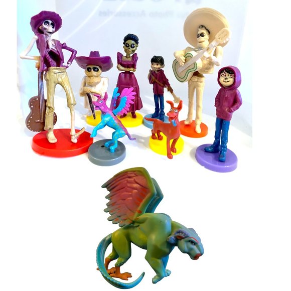 Toys | Pixar Coco Figurines 9pcs Hector Miguel Cake Toppers | Poshmark